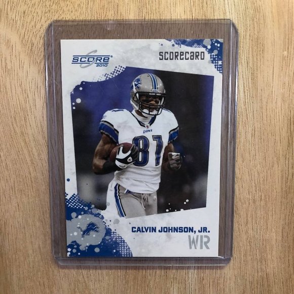 Toys | Calvin Johnson Limited Edition Nfl Sports Score Card | Poshmark